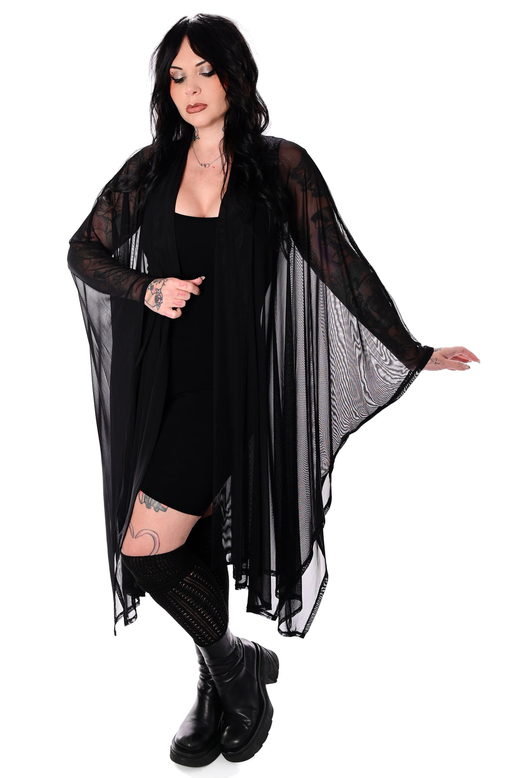 Lilith Mesh Oversized Cloak – FOXBLOOD