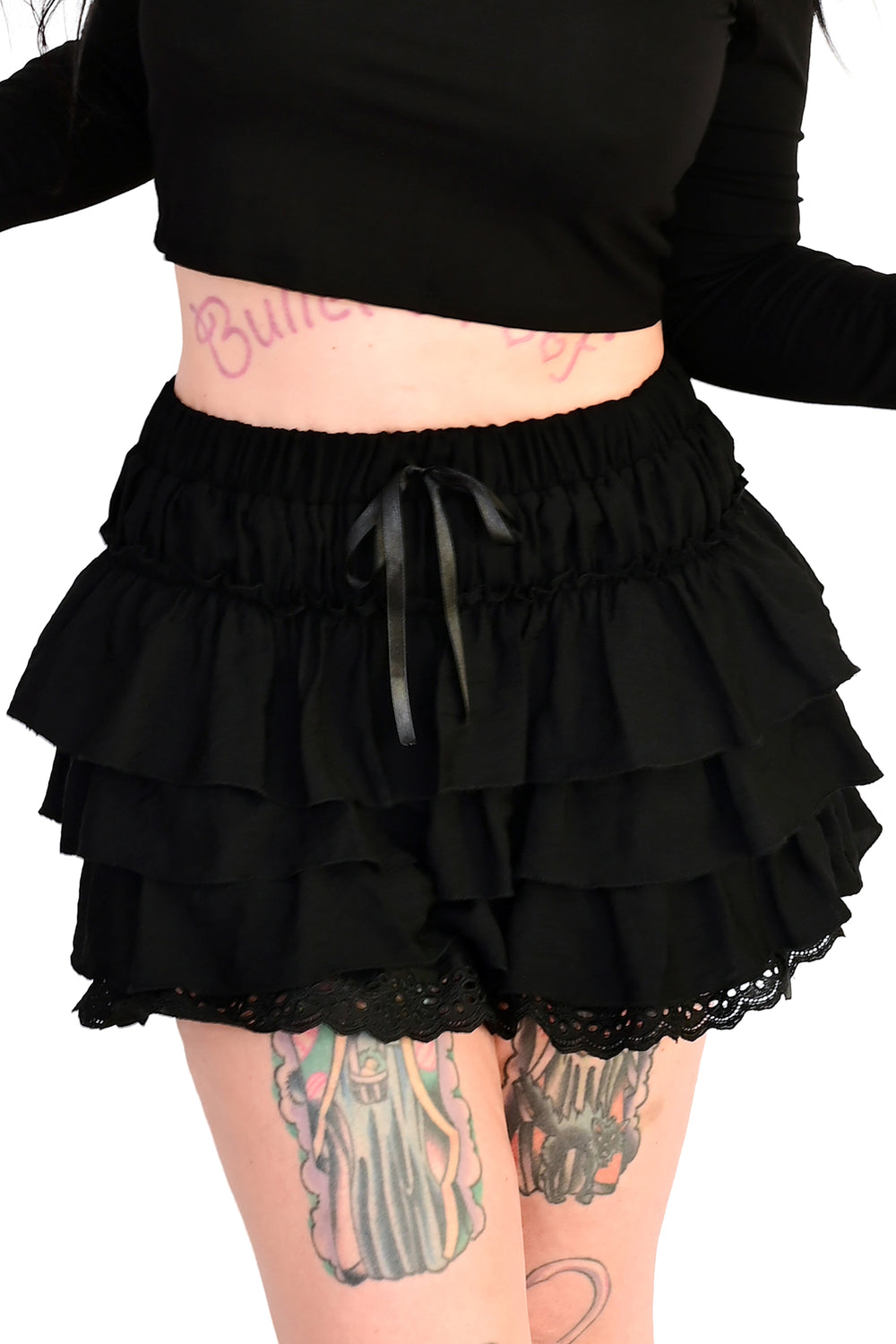 Black Ruffle Bloomers – FOXBLOOD